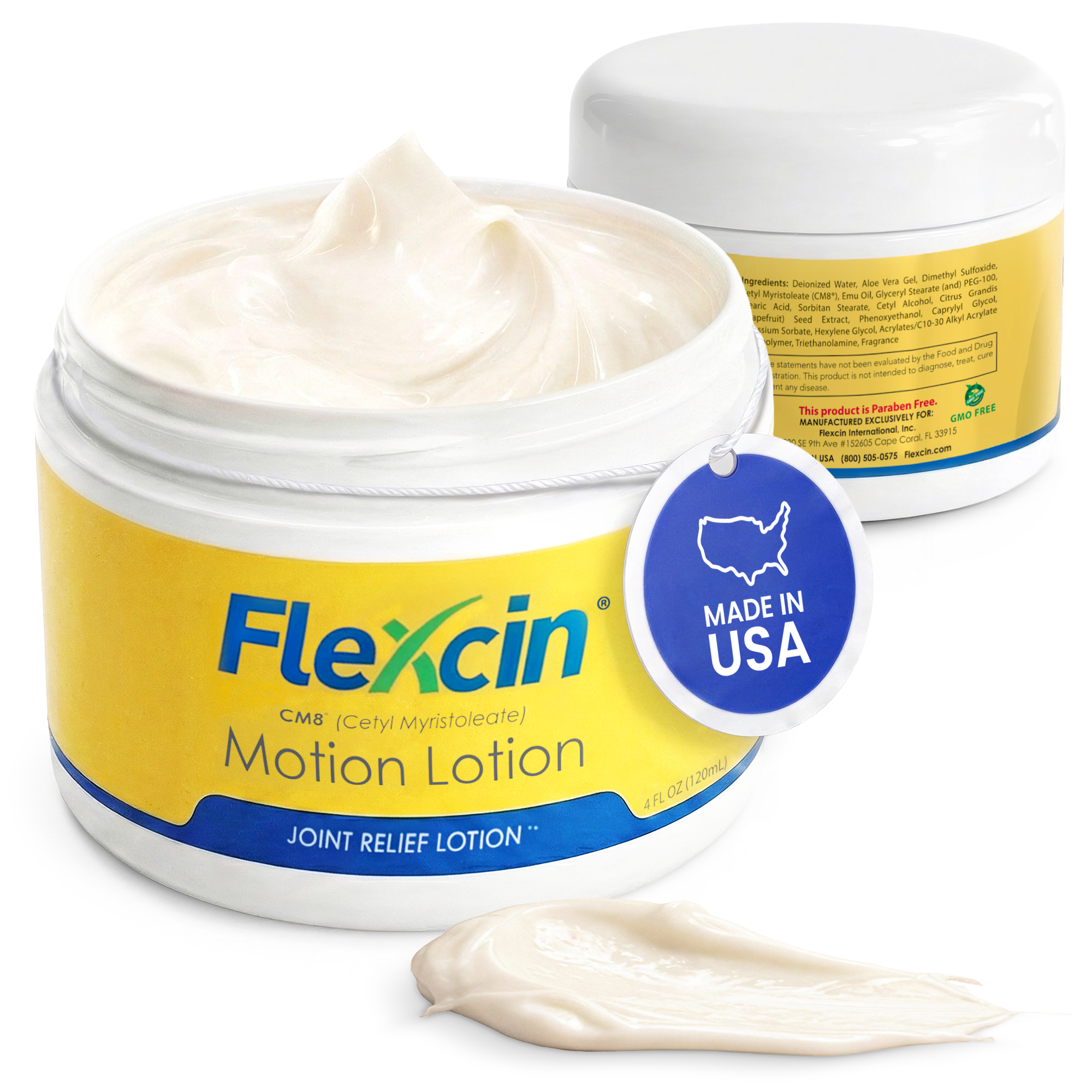 Flexcin Motion Lotion with CM8™ - All Natural Joint Pain Relief Lotion ...